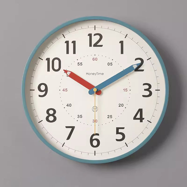 HoneyTime Mobihl Kid's Wall Clock | 10" and 12" | Colorful Room ...