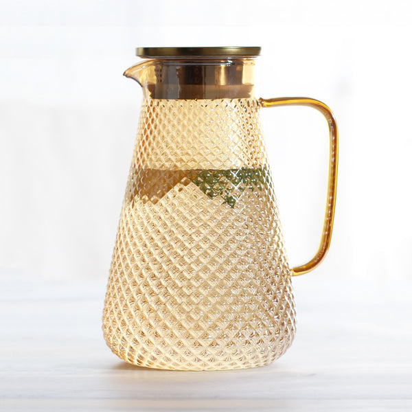Yarah Golden Pitcher | Amber Drinking Water Dispenser | Party Juice ...
