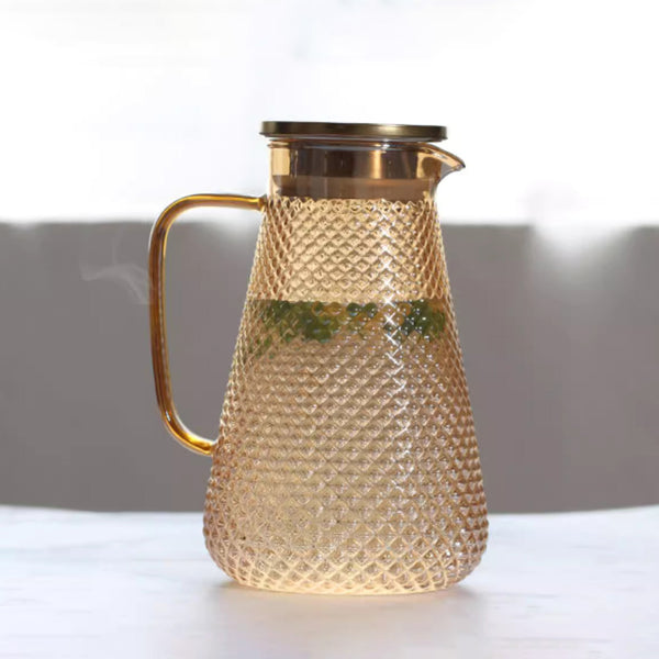 Yarah Golden Pitcher | Amber Drinking Water Dispenser | Party Juice ...