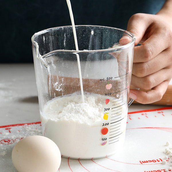 ZIW Glass Measuring Cup | Cute Design Home Kitchen Borosilicate Glass ...
