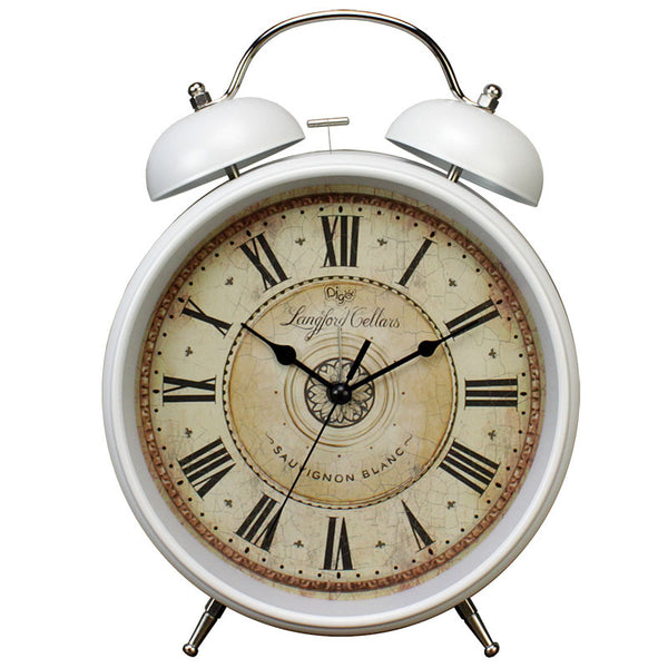 Digo Sauvignon Blanc Bell Clock | French Roman Numeral Large Alarm 8 ...