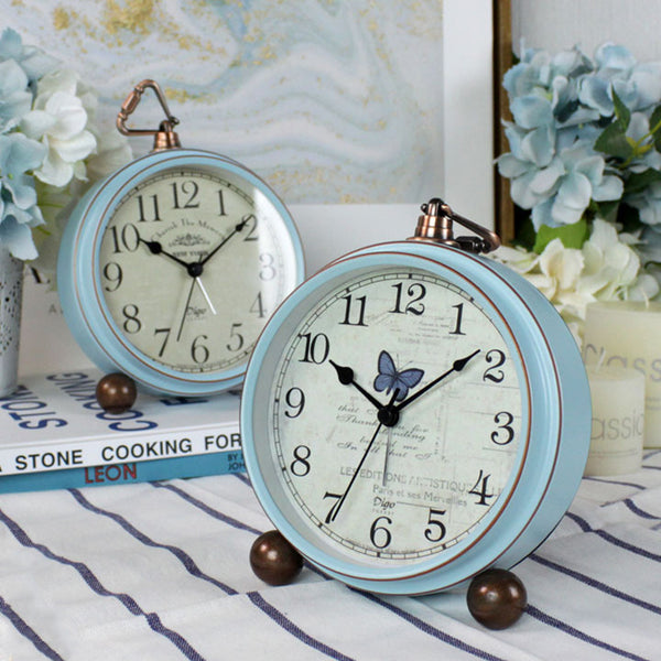 Digo Vintage Blue Clock | Classic Retro Vintage Alarm Clock Red ...
