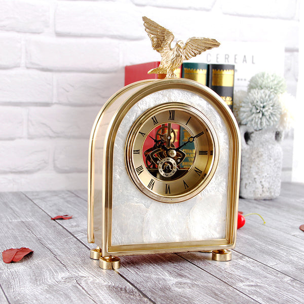 Astrid Arne Eagle Clock | Luxury Decoration Pure Copper Table Clock ...