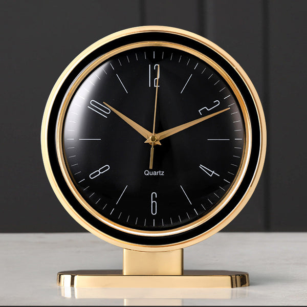 Tannis Armens Scale Stand Clock | European Nordic Leather Style Leather ...