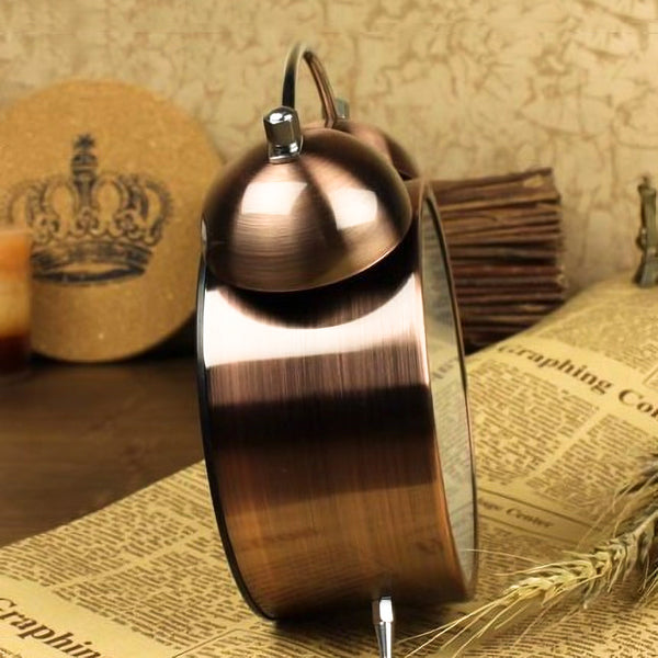 Digo Familia Red Bell Clock | American European Mute Metal Alloy Quartz ...