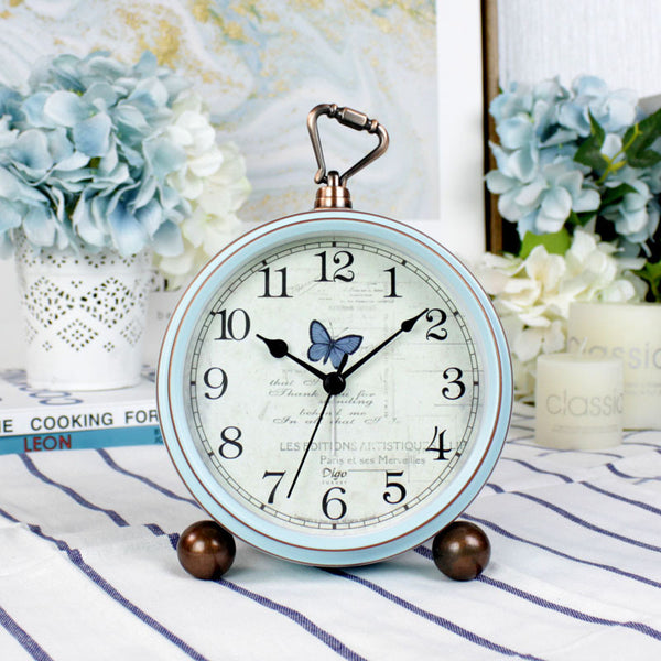 Digo Vintage Blue Clock | Classic Retro Vintage Alarm Clock Red ...