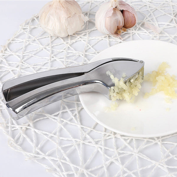 Chef's Pro Garlic Press | No Need to Remove Garlic Peel Skin | Full ...