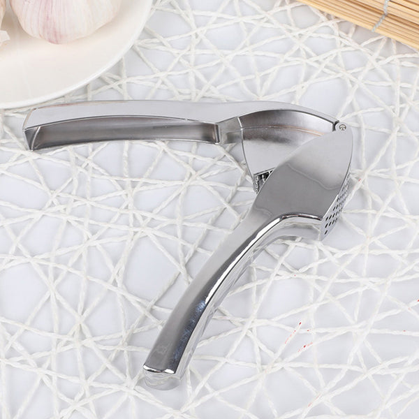 Chef's Pro Garlic Press | No Need to Remove Garlic Peel Skin | Full ...