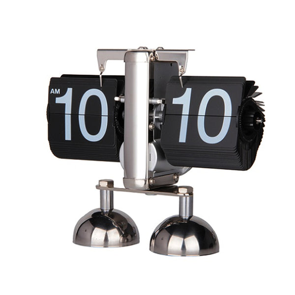 Retro Nordic Scale Double Base Flip Clock | Light luxury automatic page ...