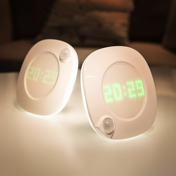 Human Body Induction Detector Digital Clock | USB / AAA Battery Powered ...