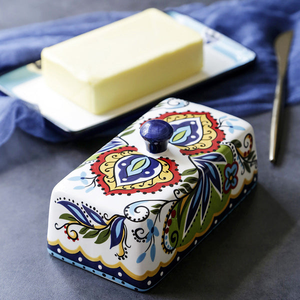 Hana Maslo Butter Dish | Japanese Creative Ceramic Butter Storage ...