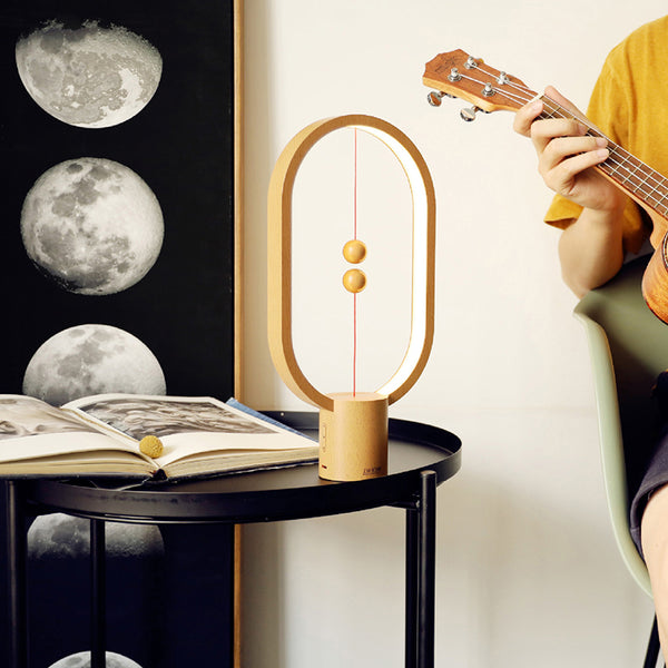 Heng Balance Wood Lamp | Creative Smart Balance Magnetic Lamps Switch ...