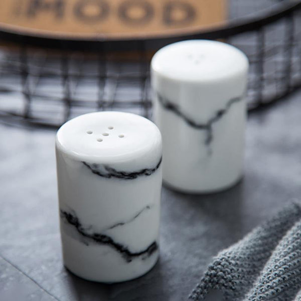 Marbling Seasoning Shakers | Ceramic Marble Oil Bottle Soy Sauce Bottle ...