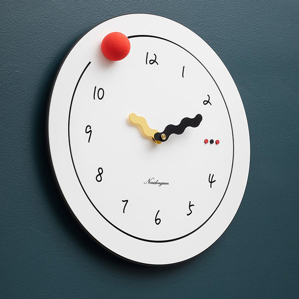 Noridongsan Pure Moment Wall Clock | Large 15" Forescolor Wooden MDF ...