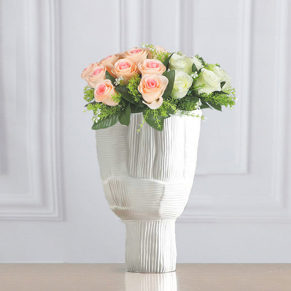 Tsohar Vase | large Opened Ceramic Vase | Nordic Minimalist Simple ...